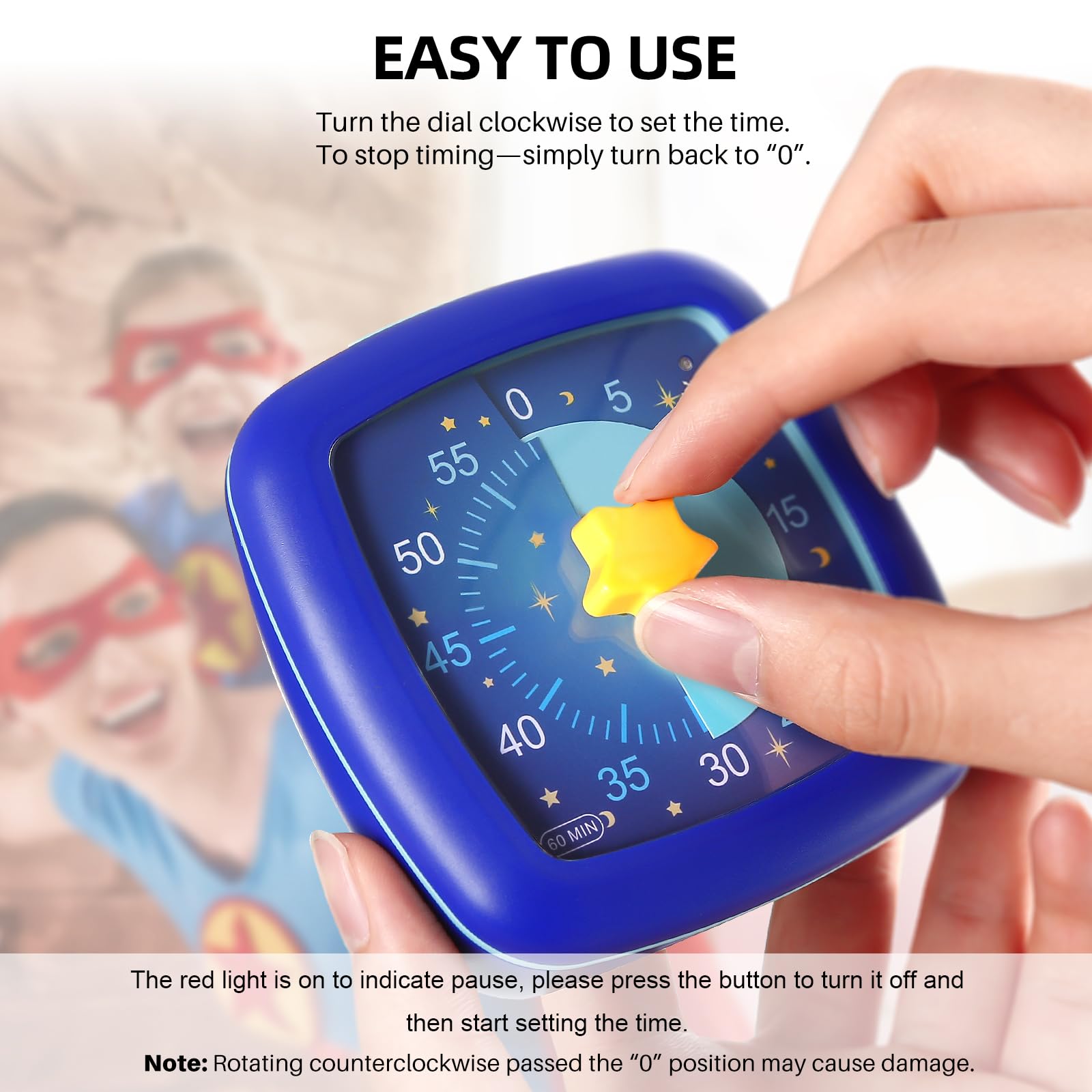Snapklik.com : Secura 60-Minute Visual Timer, Silent Study Timer For ...