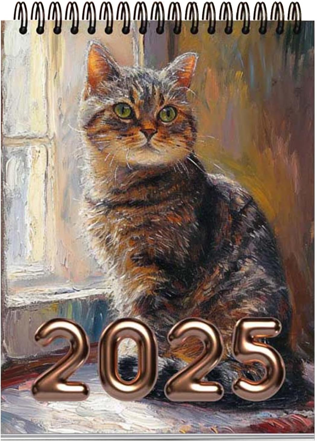 Calendrier mural 2025 en forme de chat – Calendrier mural mensuel ...