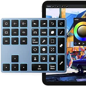 Amazon.com: Dlinda Wireless Keyboard for Procreate, Procreate Keyboard ...