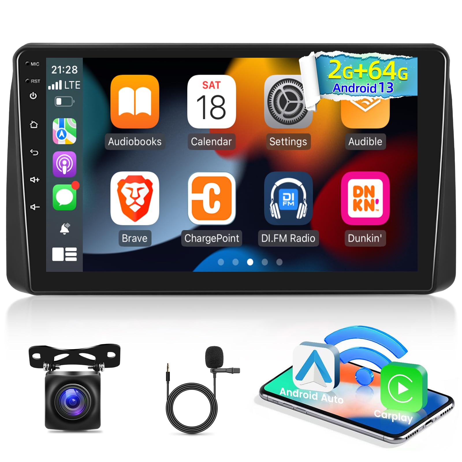Amazon.com: [2G+64G] Car Radio for Dodge Grand Caravan 2011-2020 / for ...