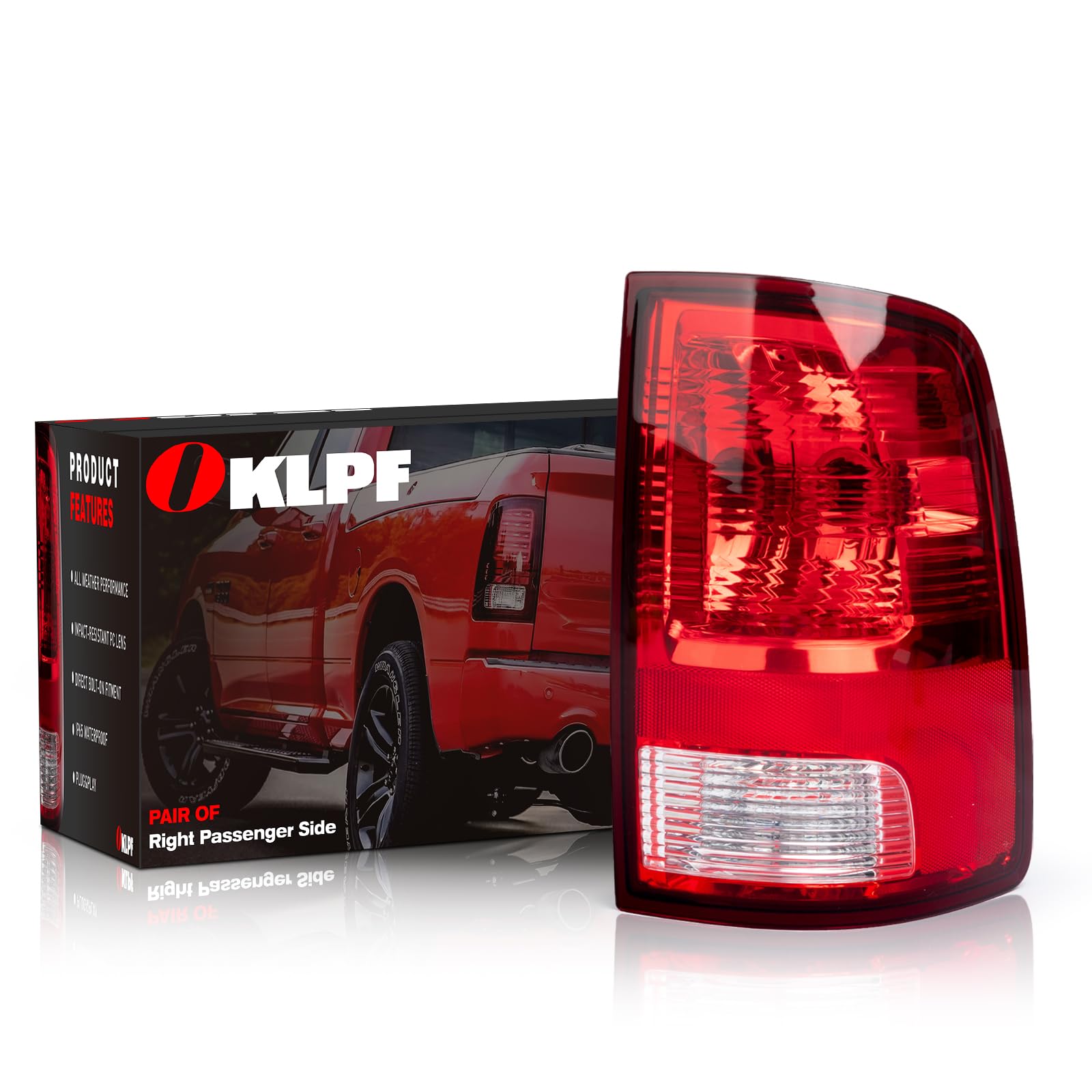 OKLPF Right Side Rear Brake Tail Light Compatible With 2009-2018 Dodge ...