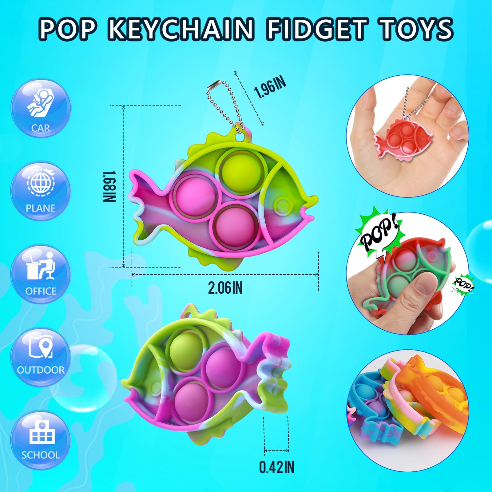 Snapklik.com : Pop Fidget Toys Bulk Its Birthday Party Favors For Kids ...