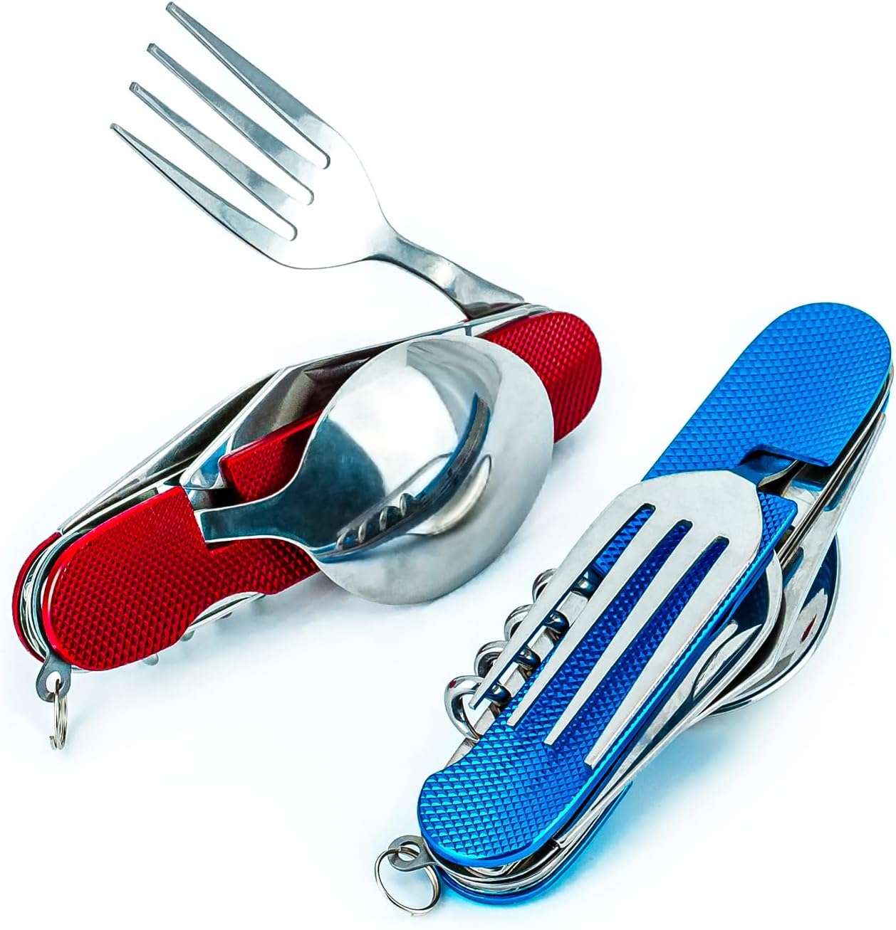 Amazon.com: 6-in-1 Multi-Function Camping Utensil Flatware Set ...