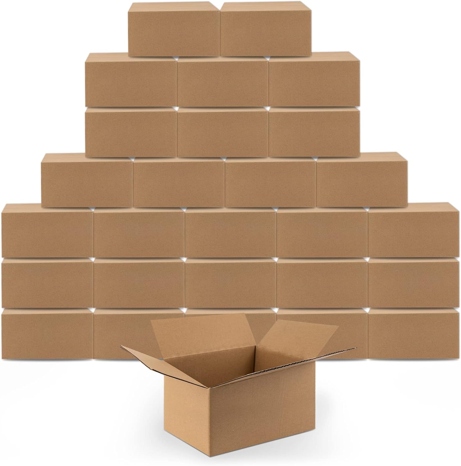 Amazon.com: AUEAR, 28 Pack 10x7x5 Inches Shipping Boxes, Brown ...