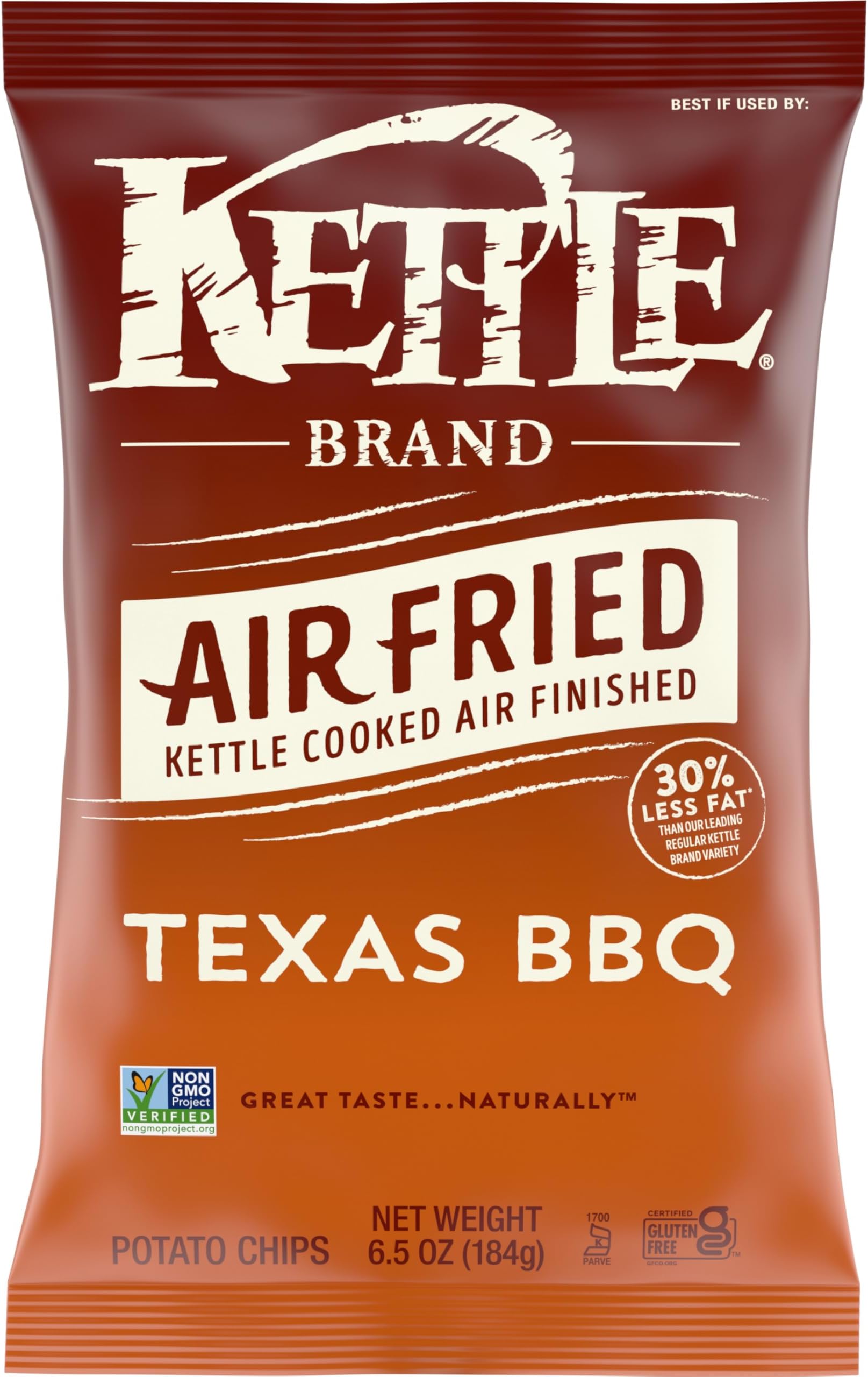 Amazon.com: Kettle Brand Air Fried Texas BBQ Chips, 6.5 Oz Bag
