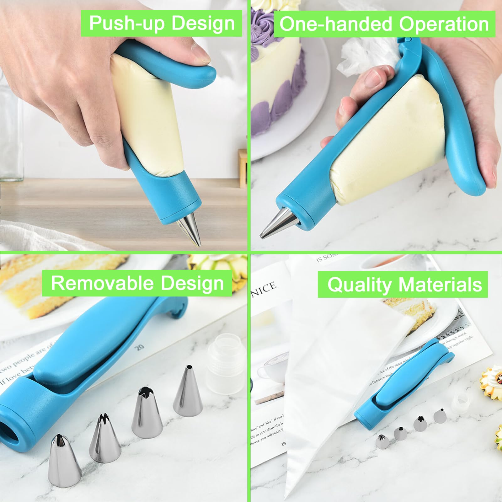 Snapklik.com : Suuker Cake Decorating Pen Tool Kit, Icing Piping Kit ...