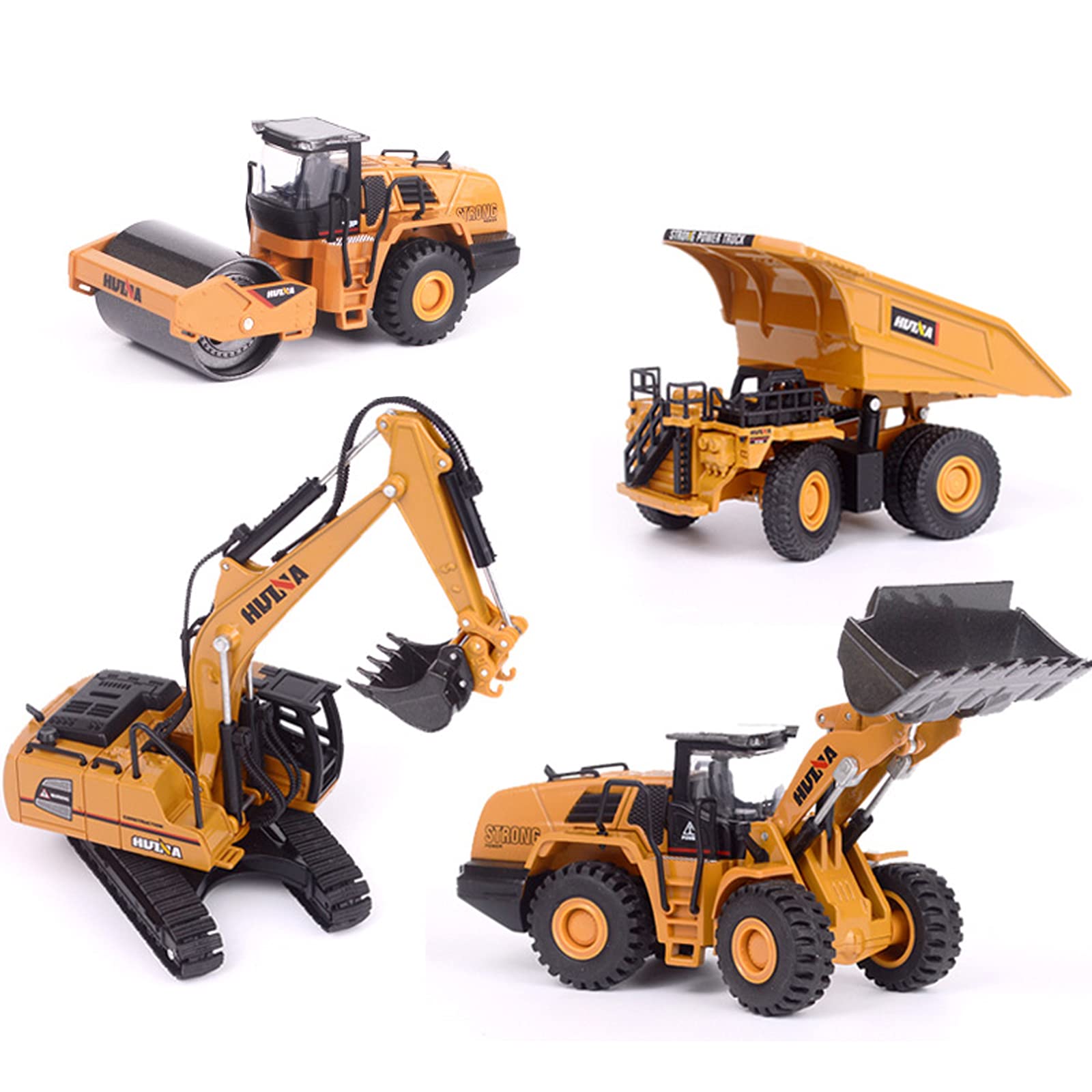 Buy IIIL Construction Toys, Pack of 4, 1:60 Scale Construction Vehicle ...