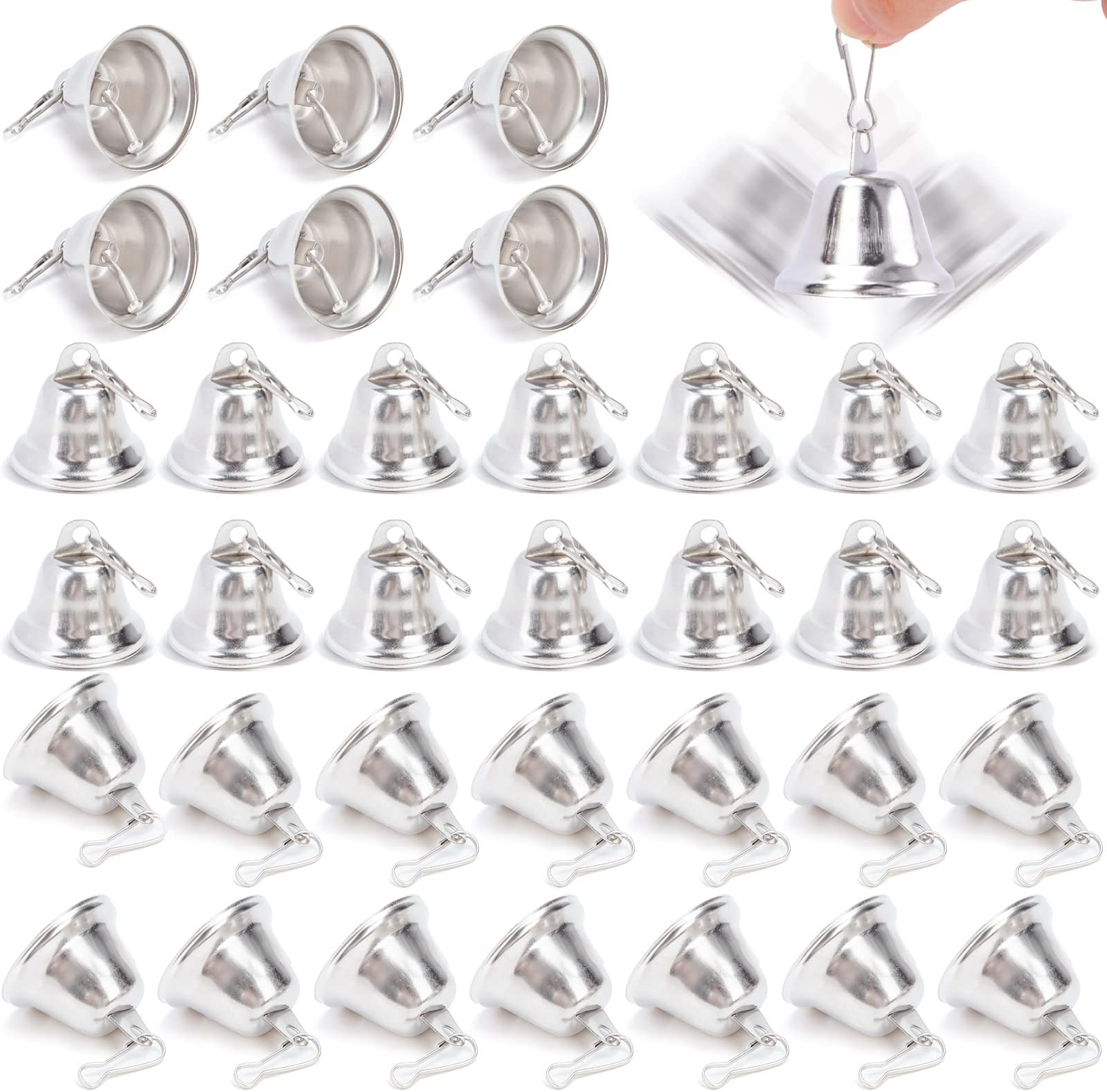 Amazon.com: Kissing Bells for Weddings - Bulk Set of 12 Bell to Ring ...