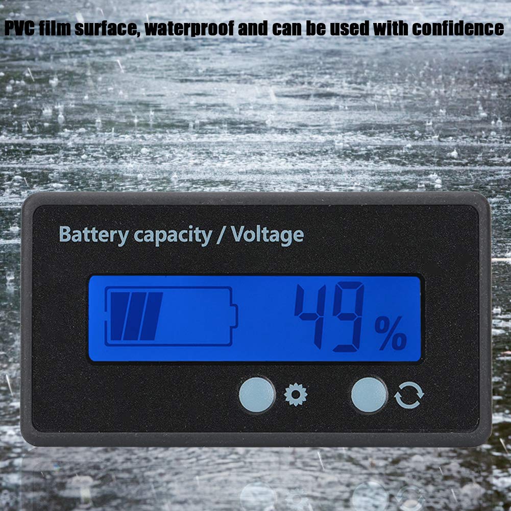 Buy Battery Meter, Battery Status Indicator Digital Battery Monitor LCD ...