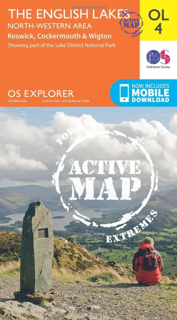 OS Explorer ACTIVE OL4 The English Lakes North Western area: OL 04 (OS ...