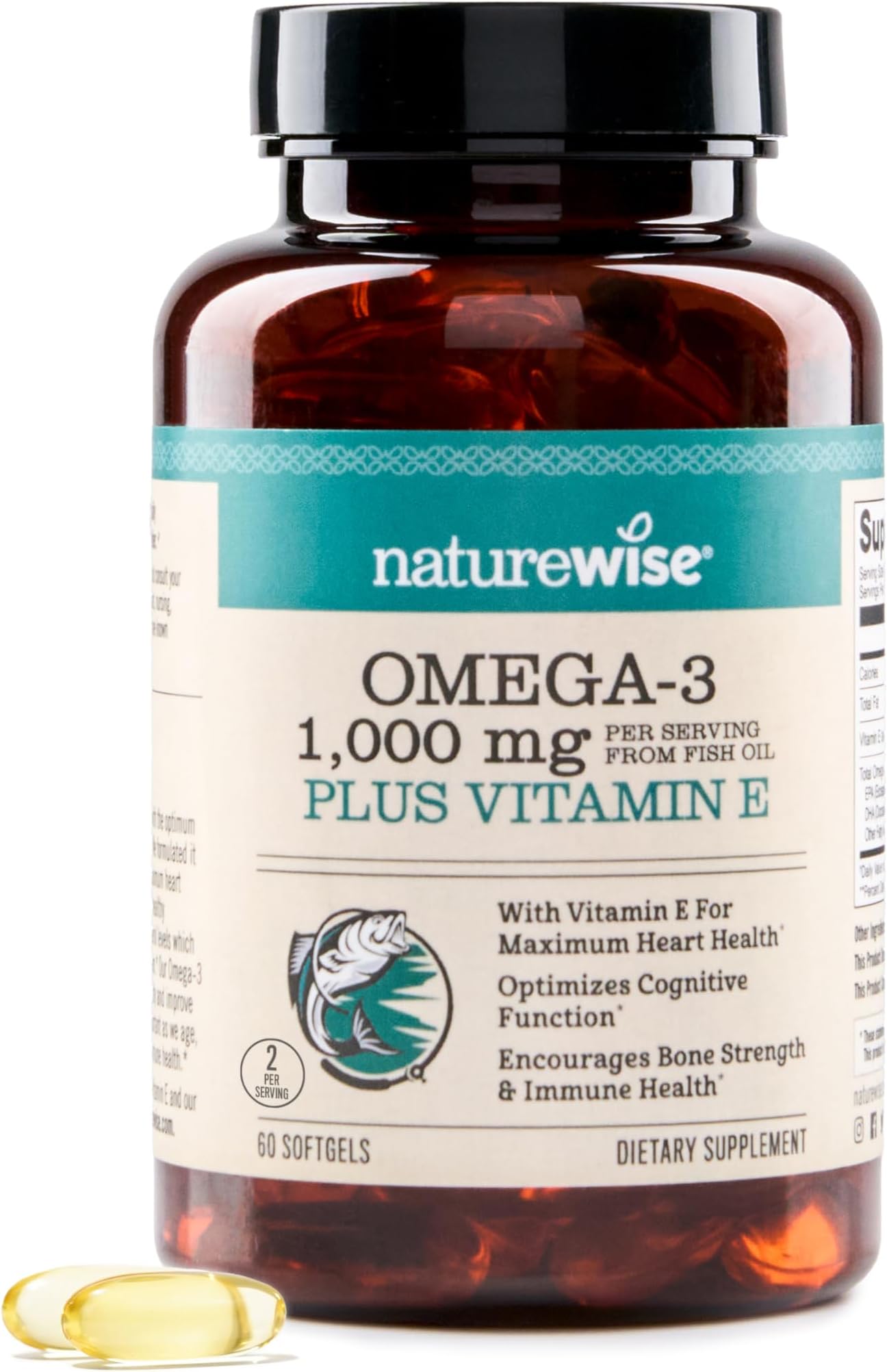 Amazon.com: NatureWise Extra-Strength Omega 3 Fish Oil Supplement ...
