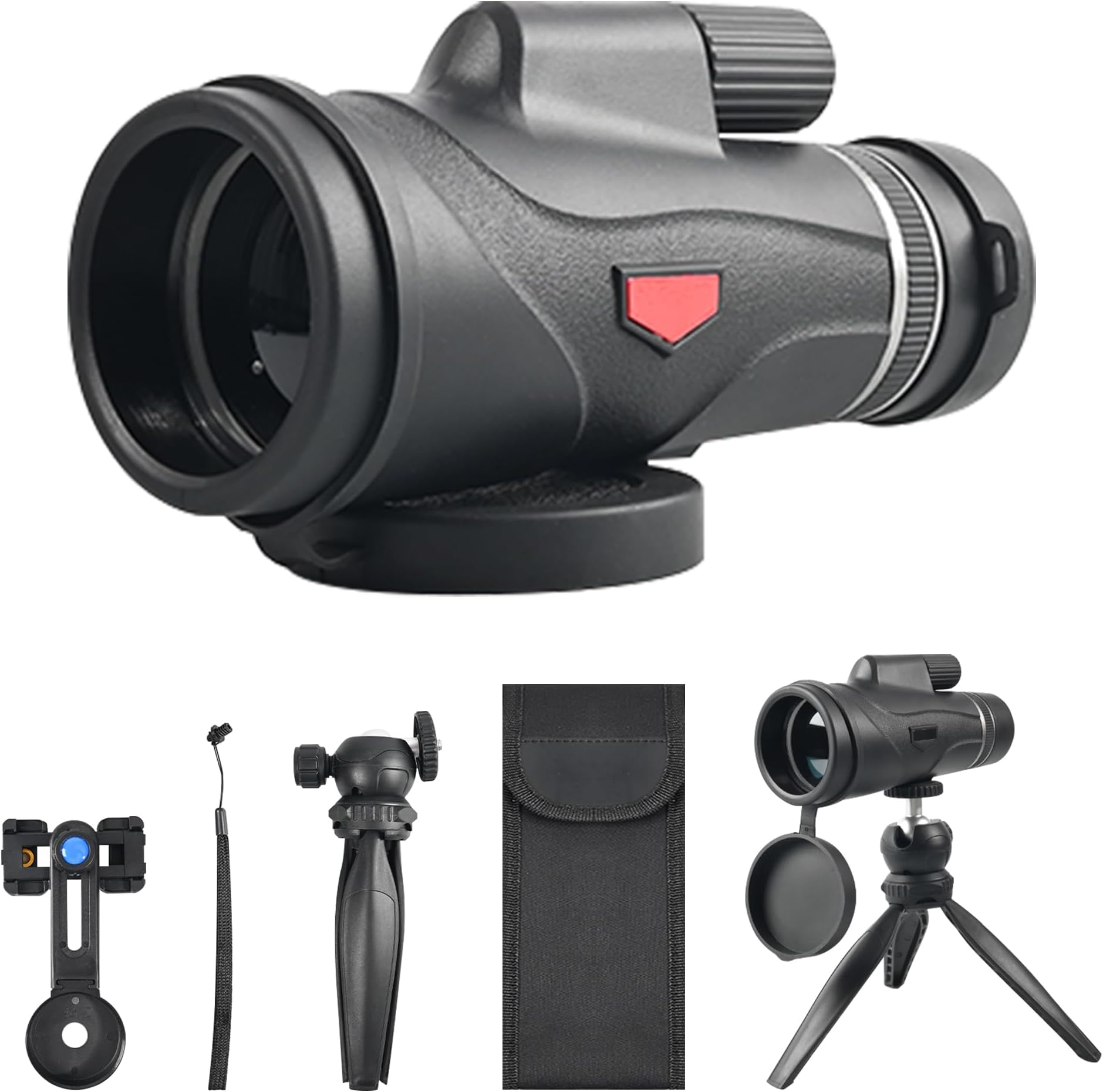 Amazon.com : 12x50 HD Monocular for Adults High Powered - Monocular ...
