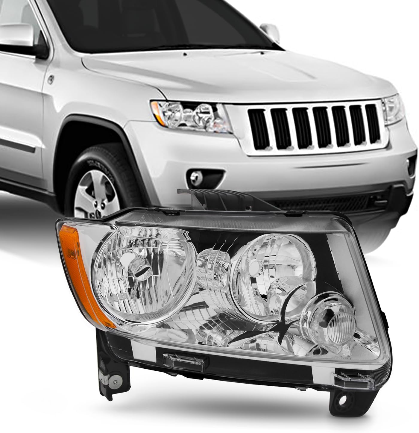 Amazon.com: AKKON - Fit 2011 2012 2013 Jeep Grand Cherokee [Halogen ...