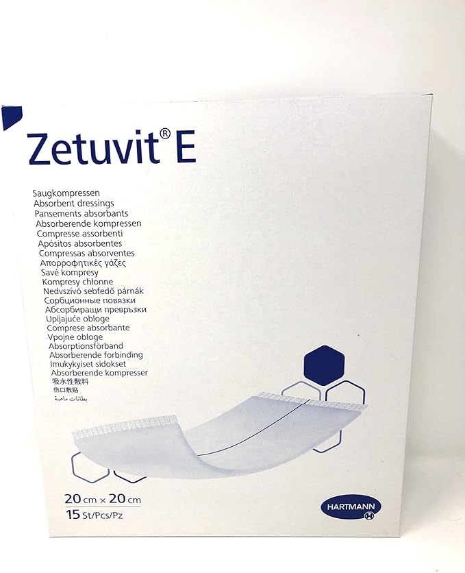 Zetuvit E Sterile Dressing, 20 x 20 cm : Amazon.co.uk: Health ...