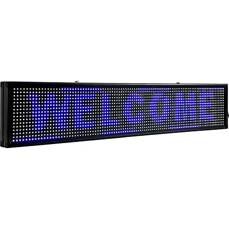 Amazon.com : VEVOR Led Sign 40 x 8 inch Led Scrolling Message Display ...