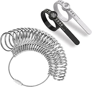 Amazon.com: Ring Sizer Measuring Tool Kit Upgraded, US Ring Size 0-13 ...
