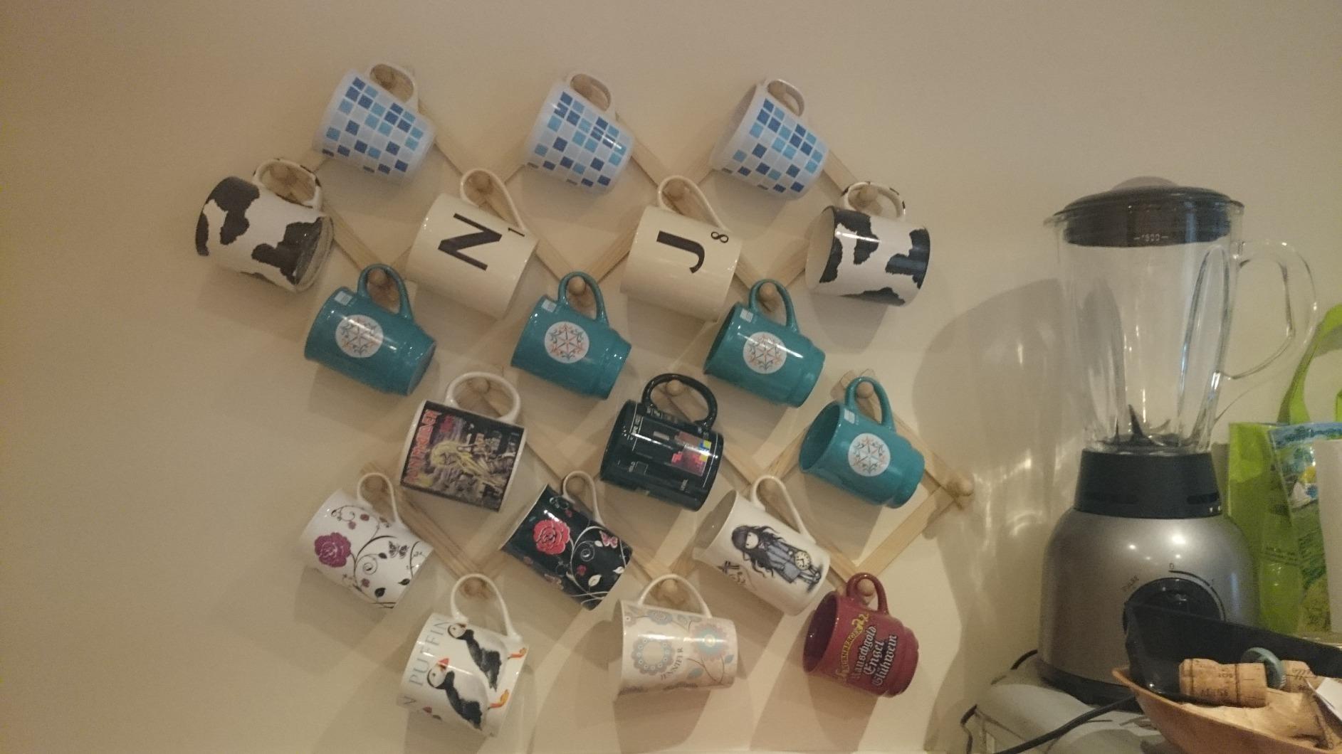 Expanding PEG Rack 10 Hooks Hardwood Multi-purpose Vertical or ...