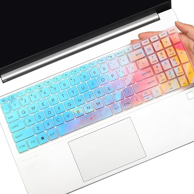 Amazon.com: Keyboard Cover for HP 15.6" Laptop 15t 15z 15-fcxxxx 15 ...