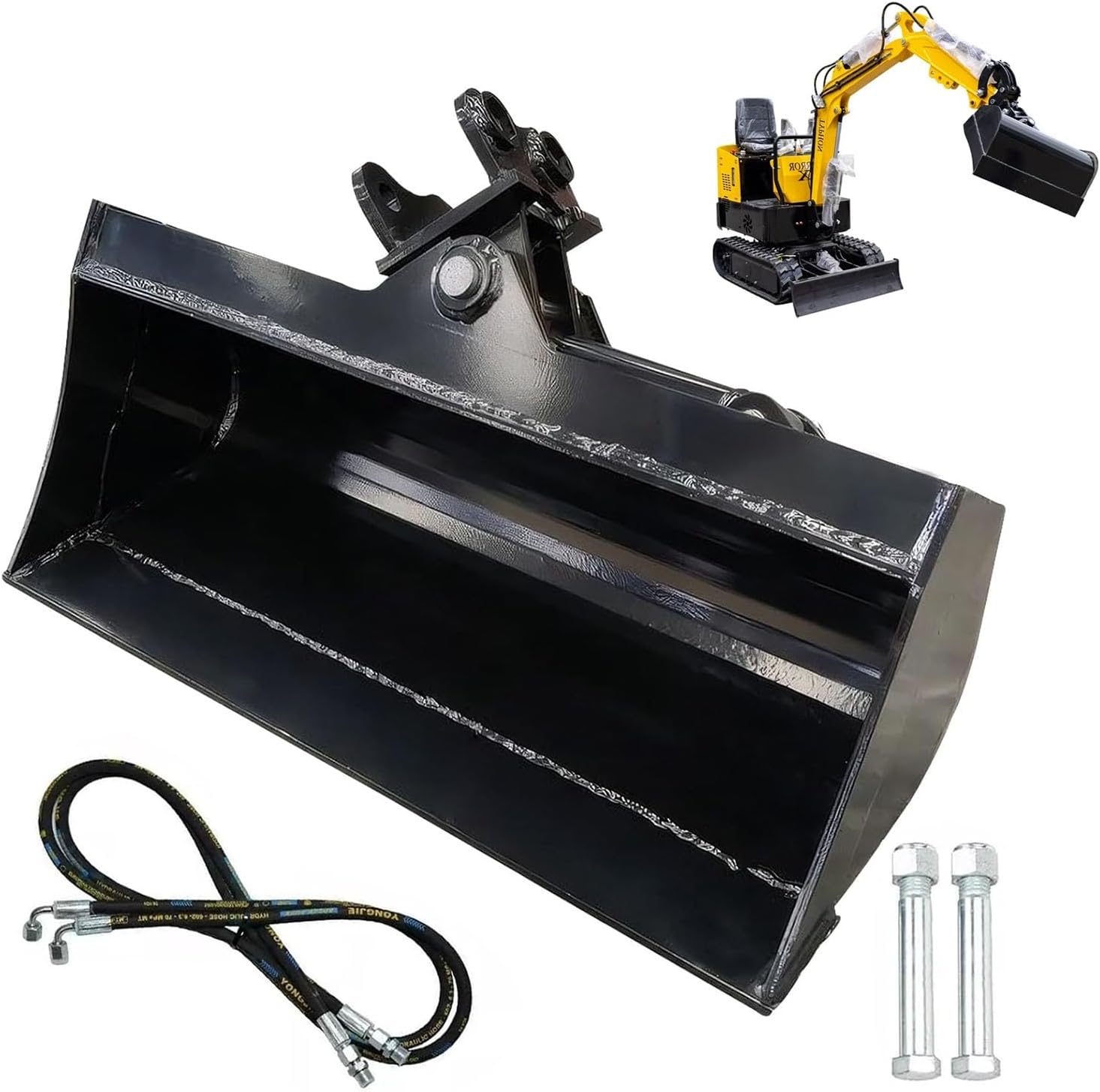 Amazon.com : 600mm Mud Bucket Grading Attachment for Mini Excavators ...