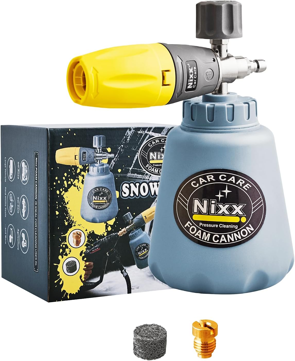 Amazon.com: DERASL Foam Cannon Snow Foam Lance 1/4" Quick Connector Car ...