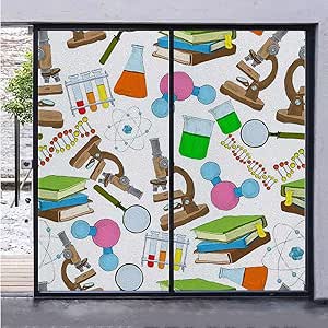 Amazon.com: Window Decals Static Sticker Vinyl Science Education Opaque ...