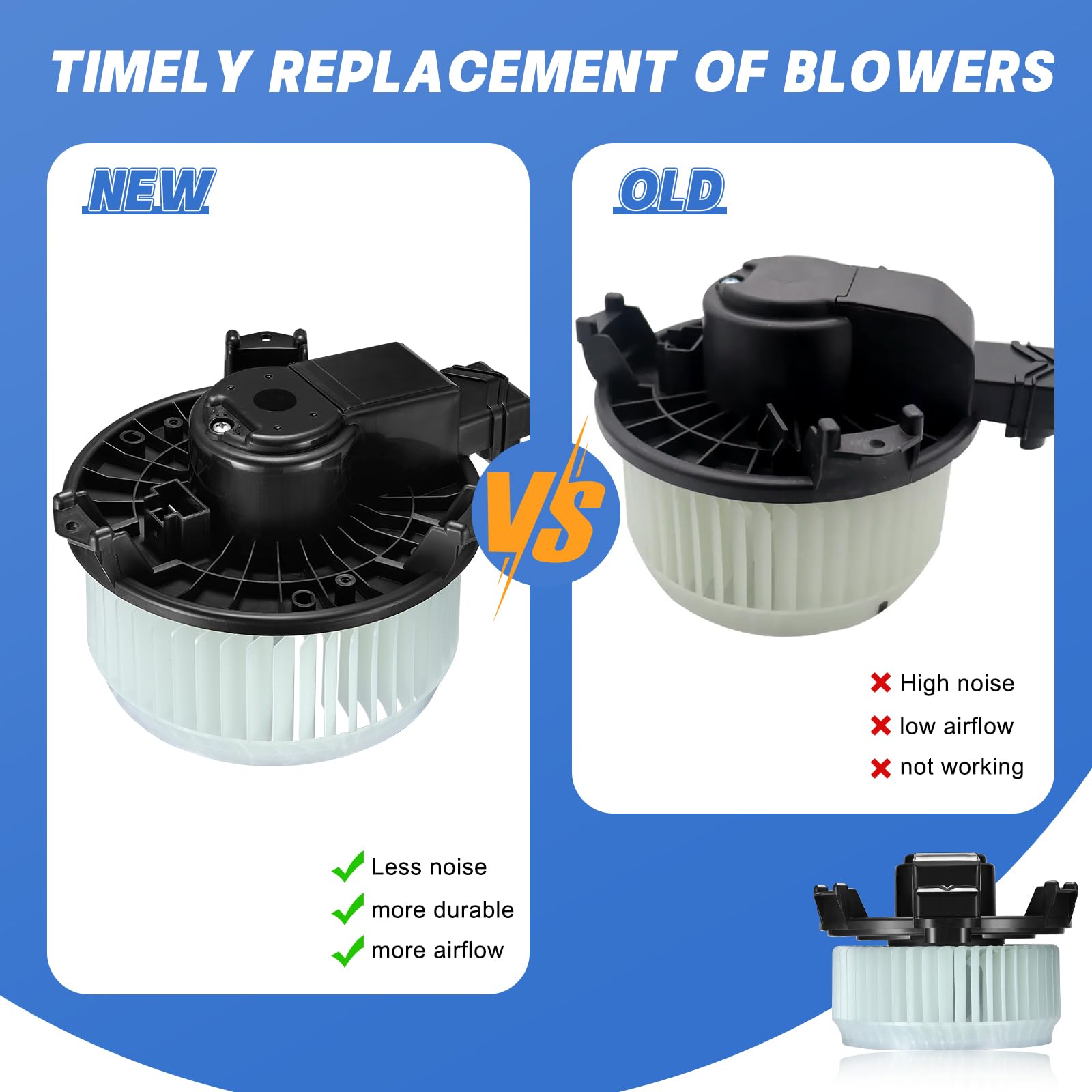 BDFHYK 700203 AC Heater Blower Motor Compatible with Acura MDX 2007 ...