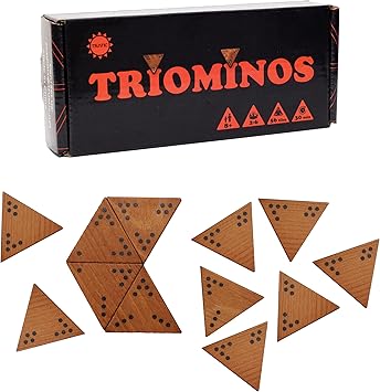 Amazon.com: Triominos - Strategy and Puzzle Board Game, Wooden ...