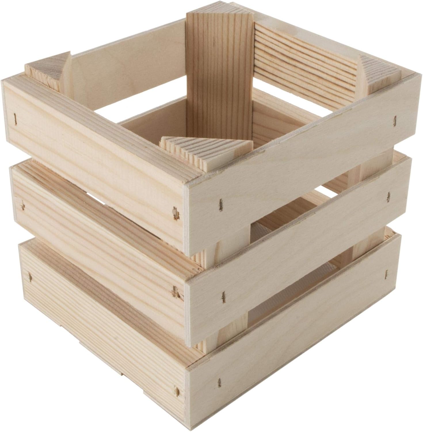 Small Cube Wooden Display Crate | 14 x 12 x 12 cm | Presentation ...