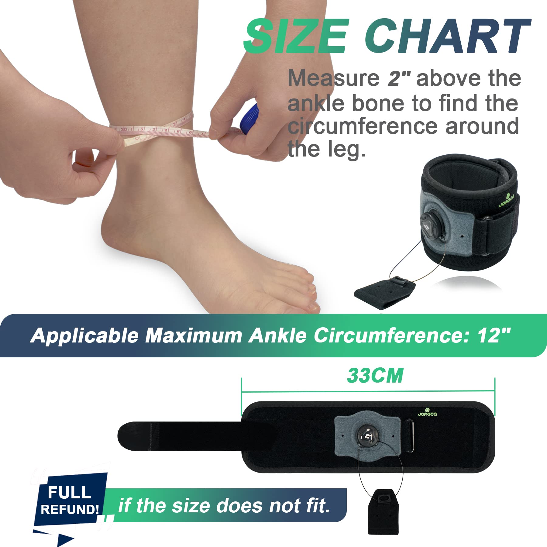 JOMECA Drop Foot Brace with Reel-Adjust Dorsiflexion Drop Foot Support ...