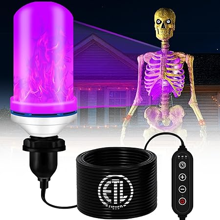 Amazon.com: Makevivi LED Halloween Skull Lighting Kit, Flame Light with ...