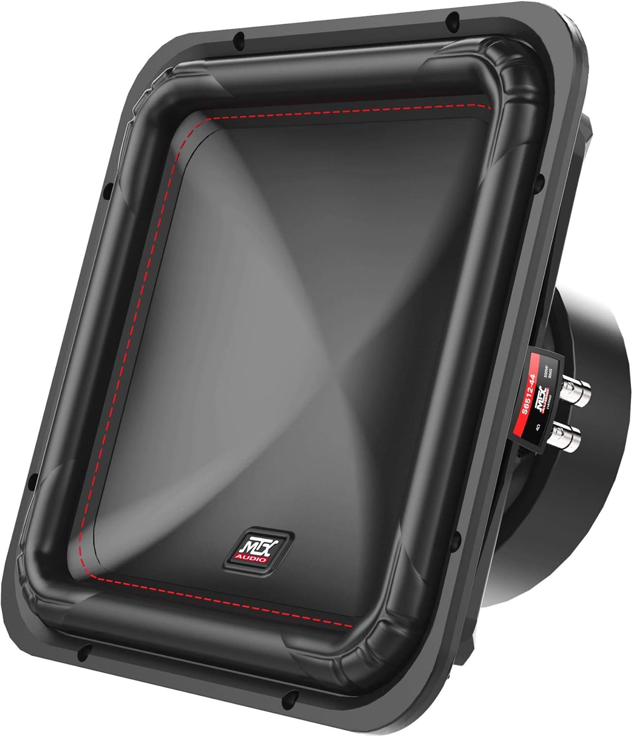 MTX S65 Series S6512-44 12 inch 500W RMS Dual 4 Ohm Square Subwoofer ...