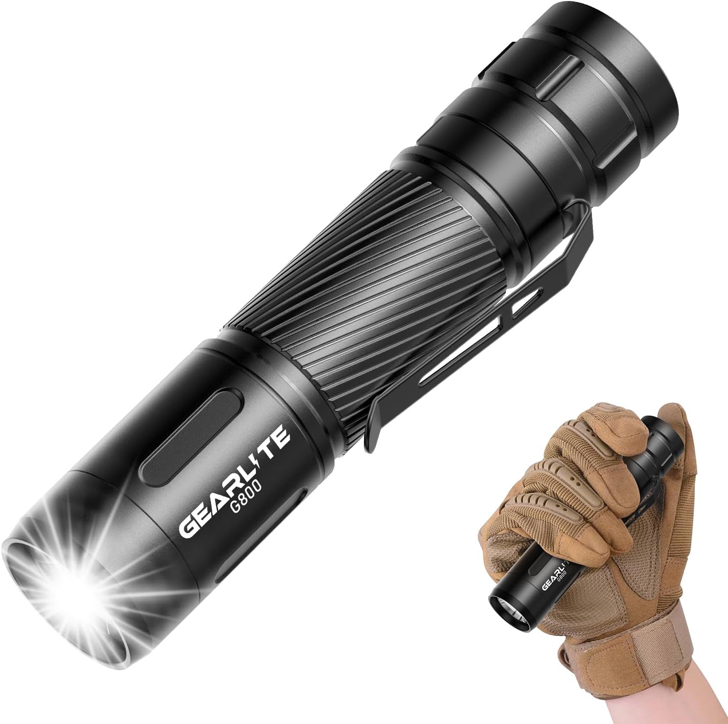 GEARLITE Torches LED Super Bright Rechargeable, LED Torch Rechargeable ...