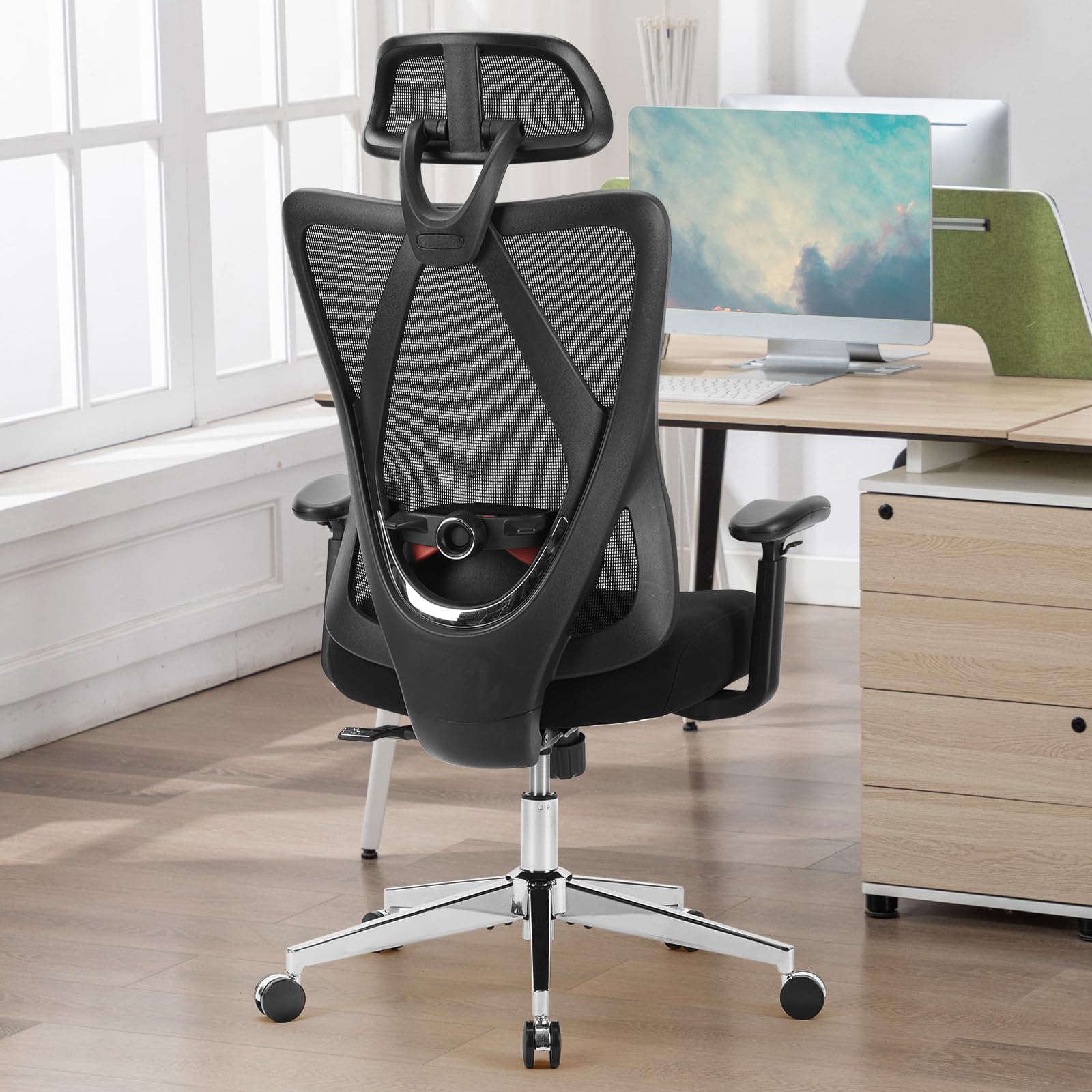 Amazon.com: Sweetcrispy Ergonomic Office Desk Chair High Back Comfy ...