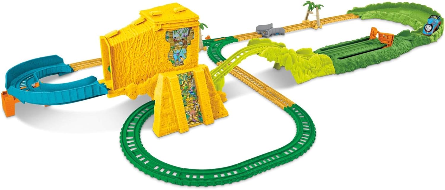 Amazon.com: Fisher-Price Thomas & Friends TrackMaster, Turbo Jungle Set ...
