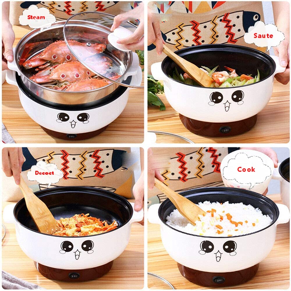 ele ELEOPTION Multifunction Electric Cooker Skillet Grill Pot Wok ...