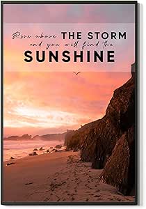 Amazon.com: FESOGO Rise Above The Storm And You Will Find The Sunshine ...
