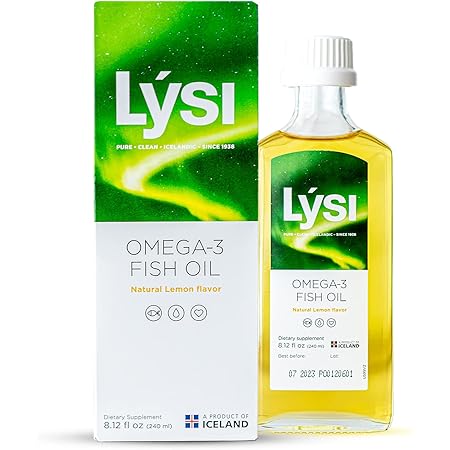 Lysi Omega-3 Fish Oil Lemon Flavor | 1600 mg Omega-3s | Pure & Natural ...