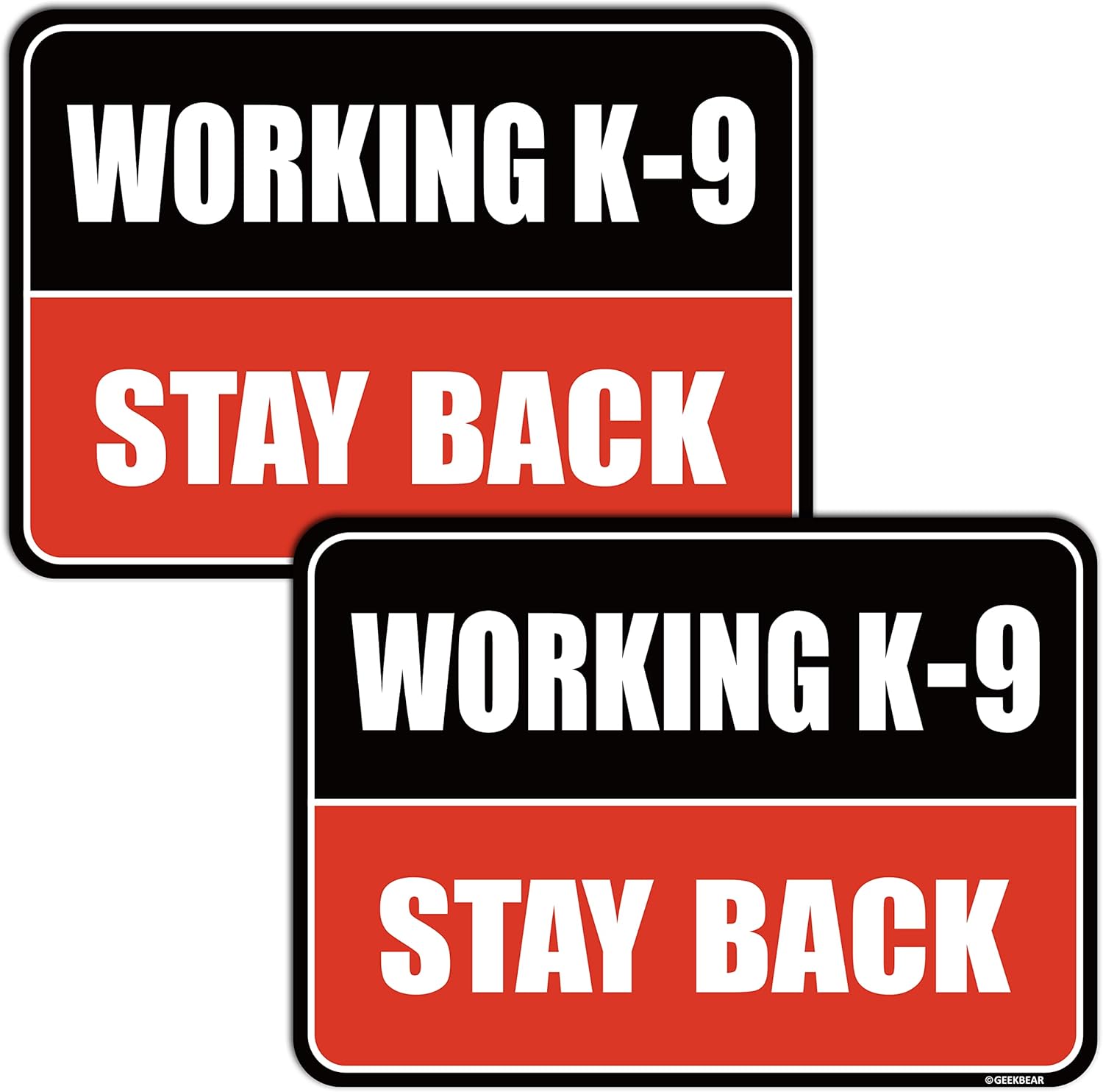 Amazon.com: GEEKBEAR Working K-9 Car Magnet (Black/Red, 2 Pack ...