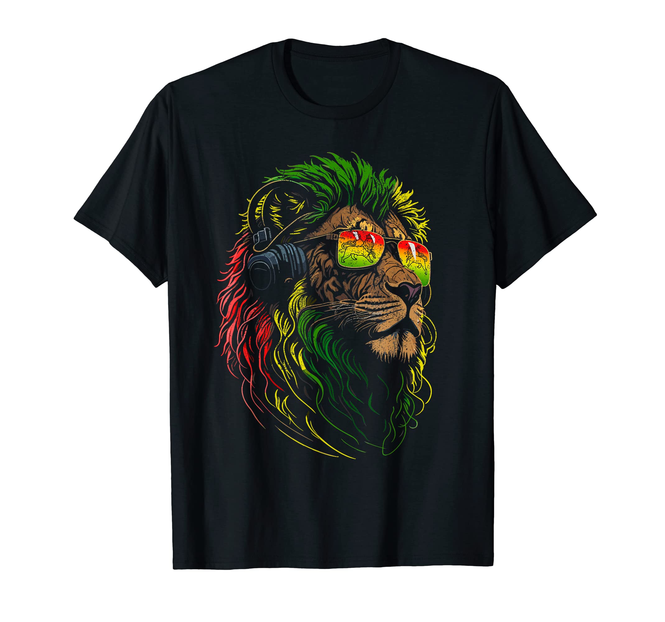 Amazon.com: Rastafarian Lion Of Judah Rasta Juneteenth Men And Women T ...