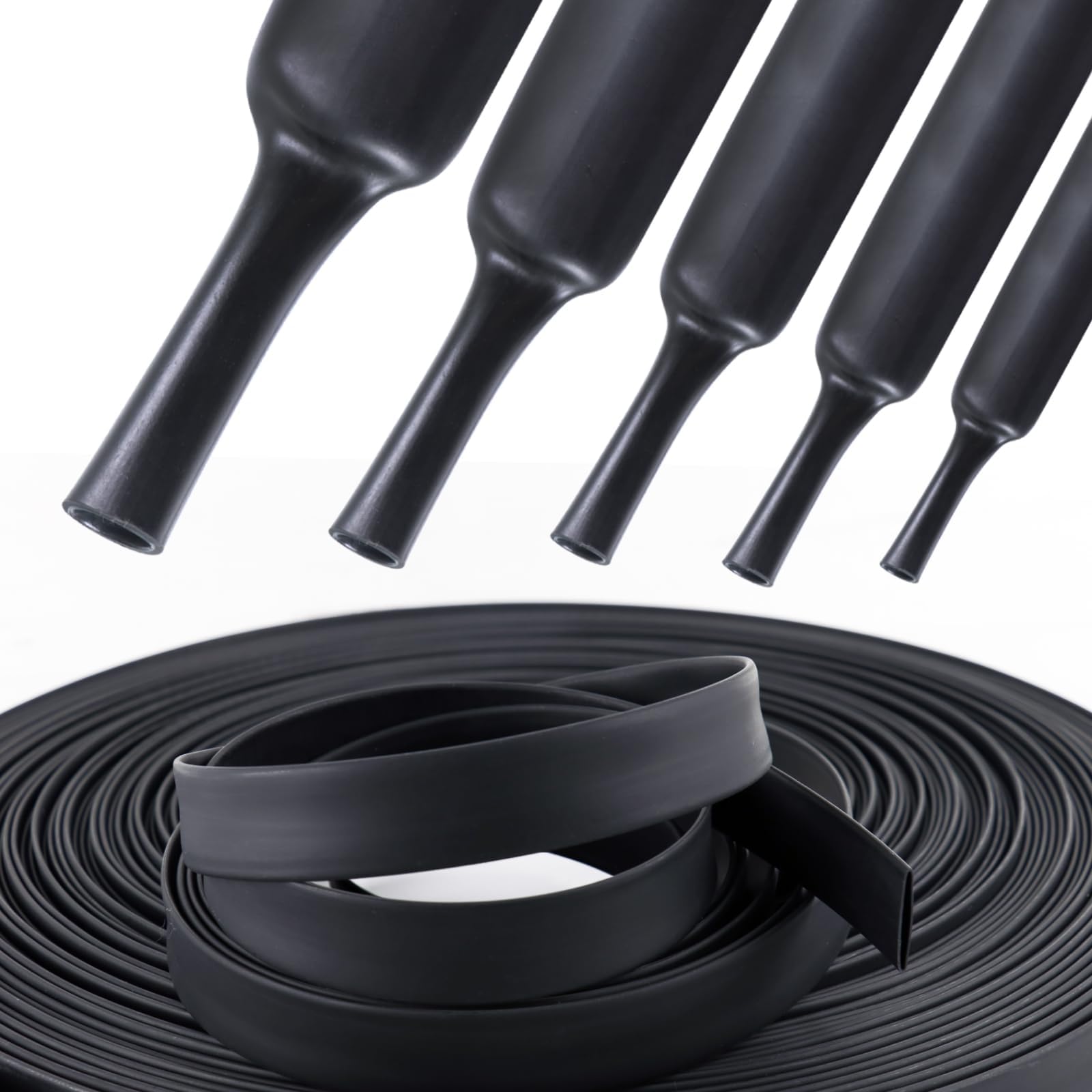 Auspirit 4:1 Ratio Heat Shrink Tubing Dual Wall Heat Shrink Tube ...