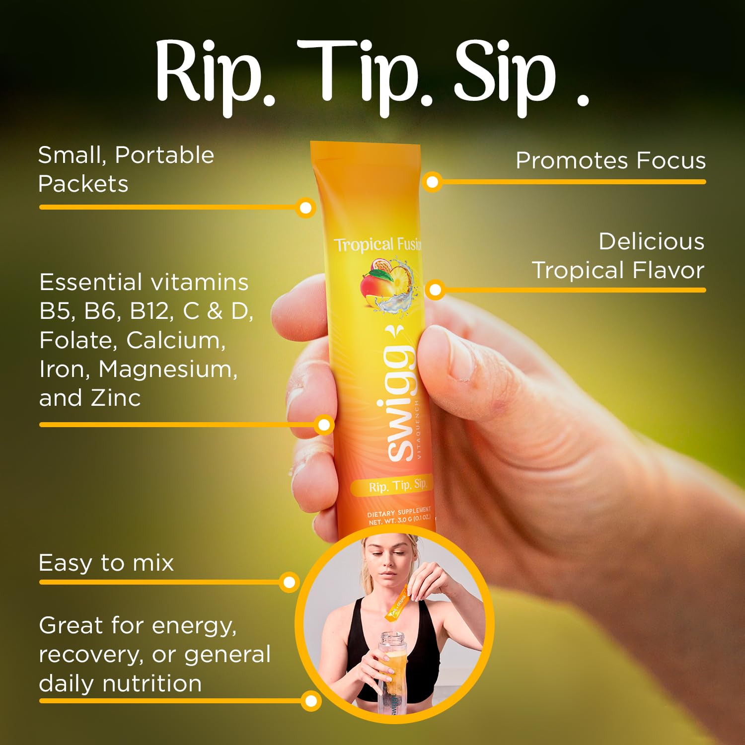 Snapklik.com : Swigg Electrolytes Powder Packets - No Sugar ...