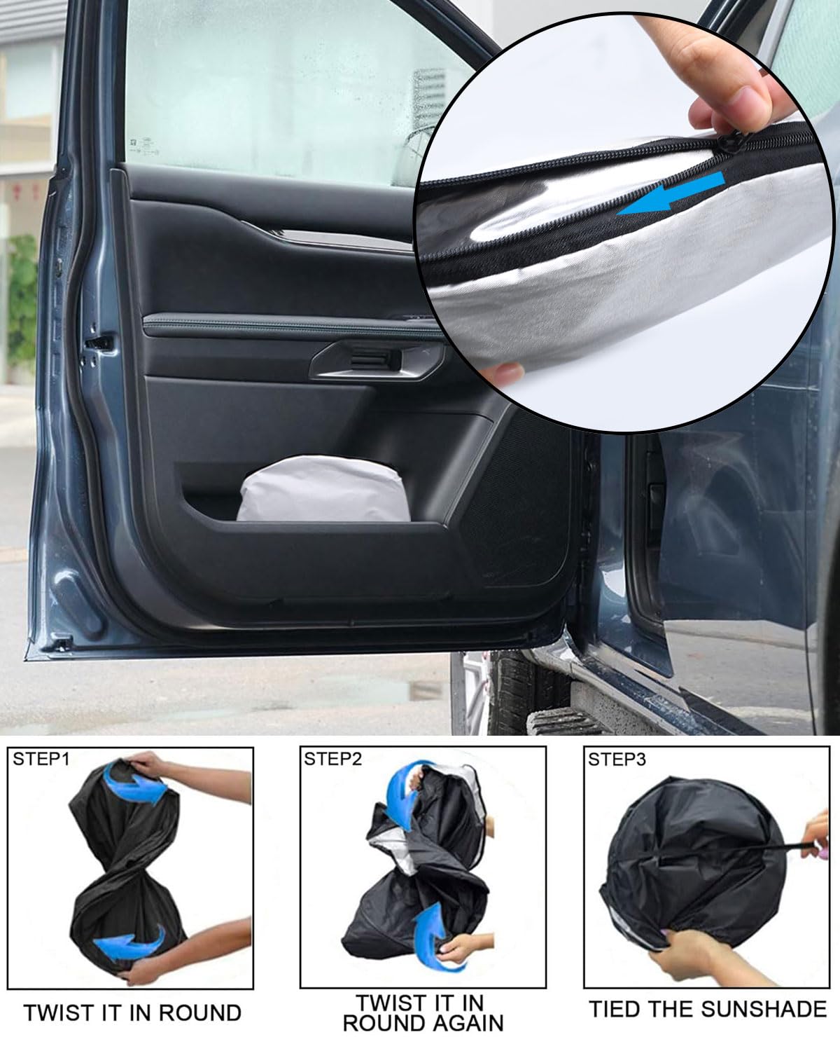 Snapklik.com : 2025 Upgrade Front Windshield Sun Shade Foldable Ford ...
