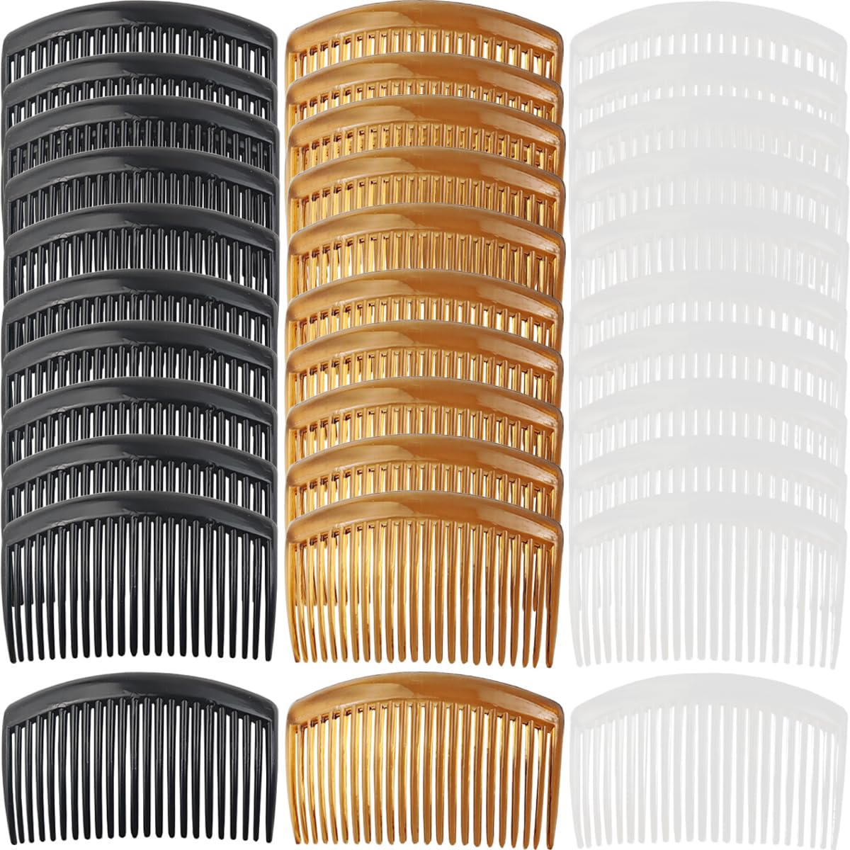 Amazon.com : TIHOOD 36PCS Plastic Hair Side Combs French Twist Comb ...