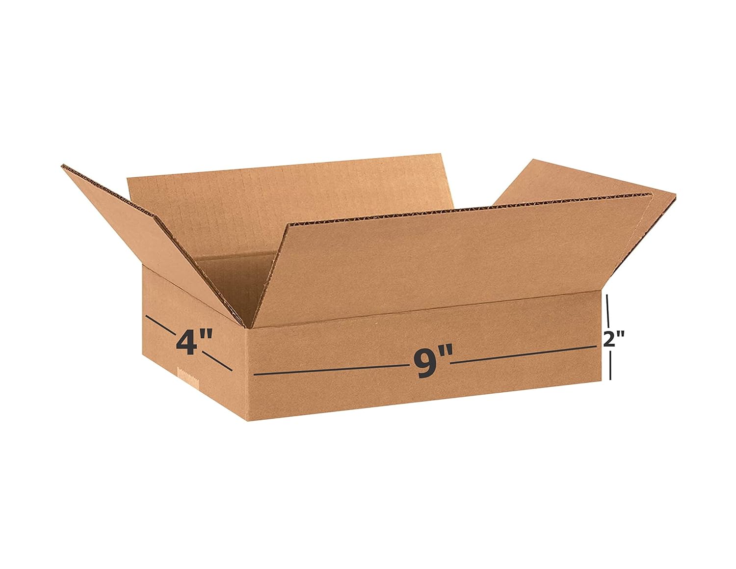 Box Brother 3 Ply Brown Corrugated Box Packing box Size: 9x4x2 Length 9 ...