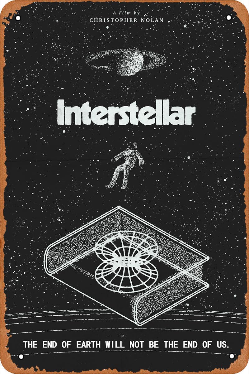 Amazon.com : Movie Poster Interstellar Poster Movie Tin Sign Retro ...