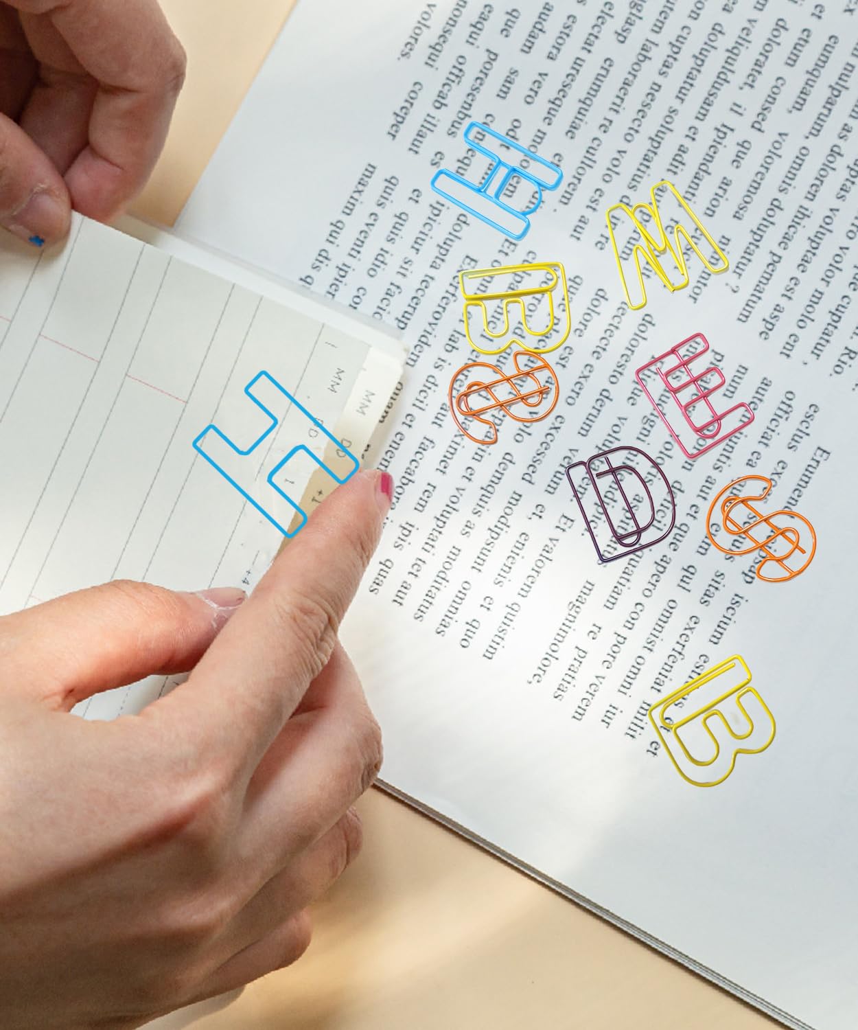 Snapklik.com : 52 Pcs Stainless Steel Paper Clips - Alphabet Letter ...