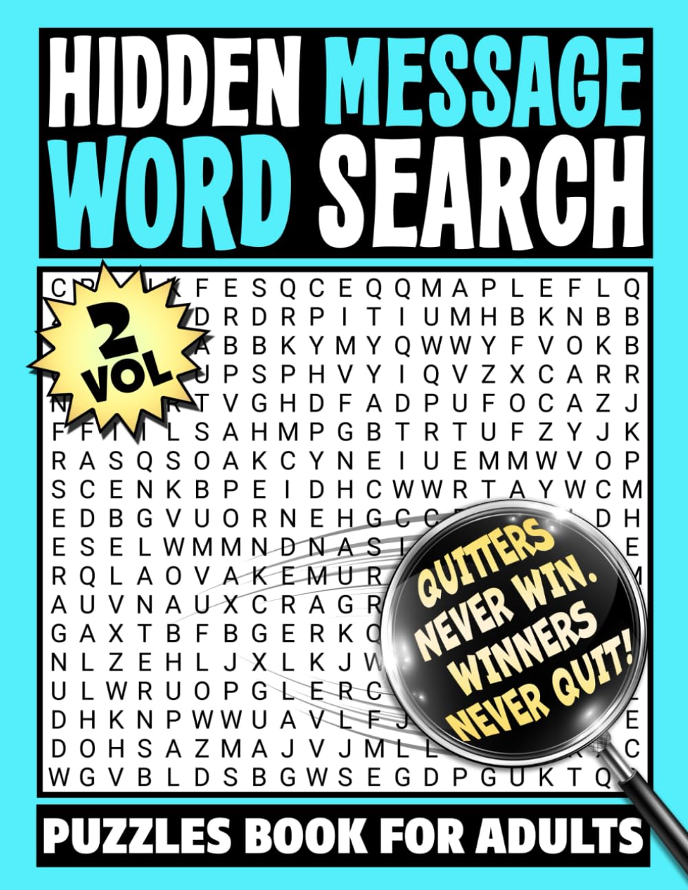 Hidden Message Word Search Puzzle Book for Adults: Large Print Special ...