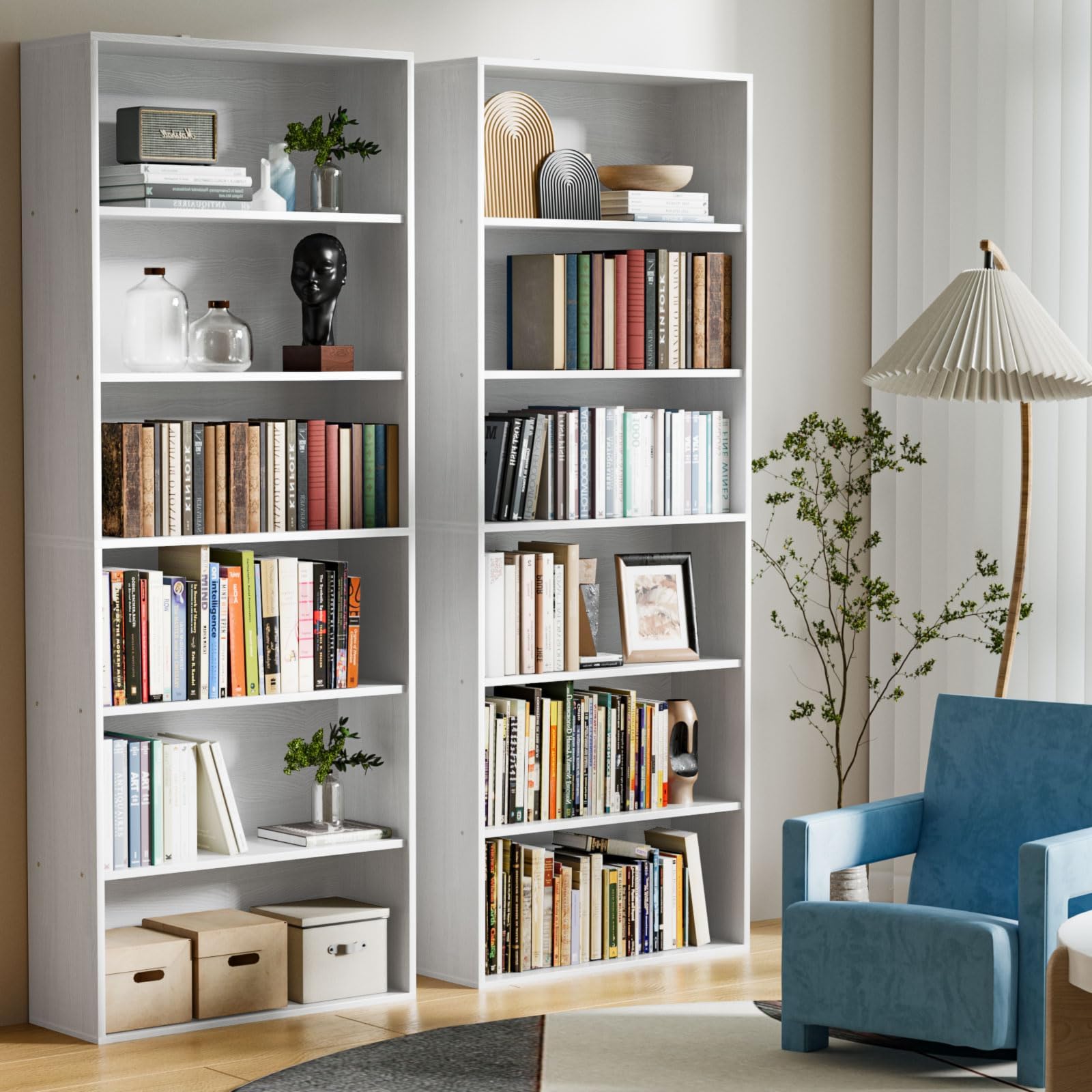 SIMPLE HOGAR librero,librero Minimalista,decoración de Madera con 6 ...