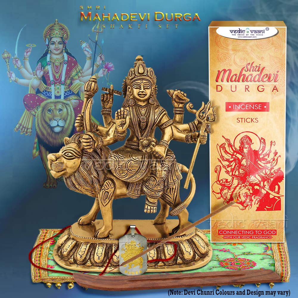 Buy Vedic Vaani Lord Durga/Ambe Maa/Ambamata/Shri Mahadevi Durga Shakti Set in This Pack Maa ...