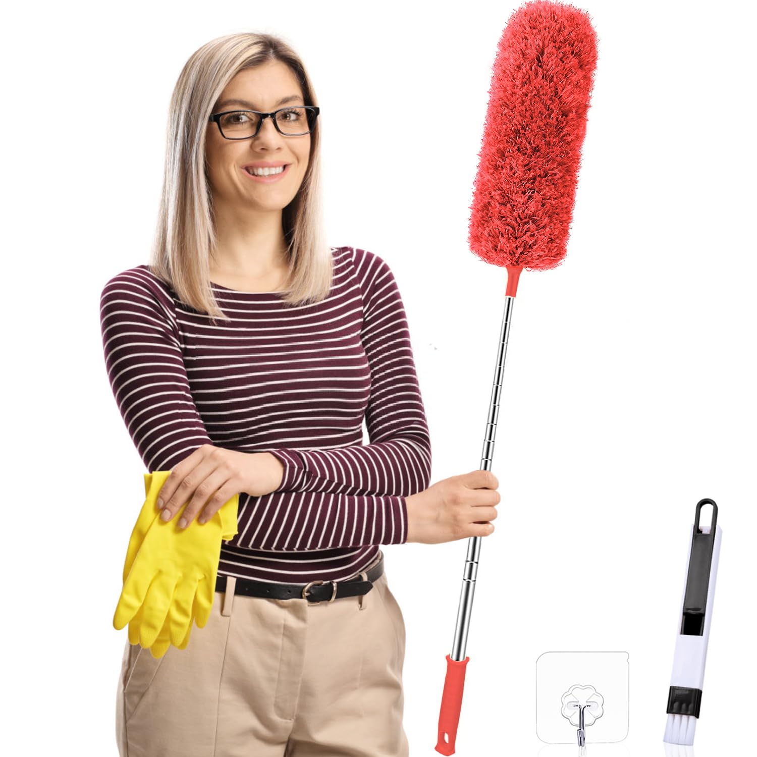 Feather Duster,Dusters For Cleaning Extendable,With30-240cm Pole ...